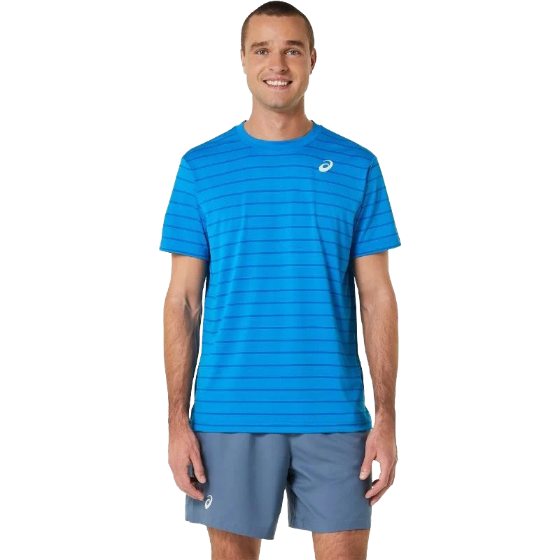Asics Court Stripes Blue T-shirt